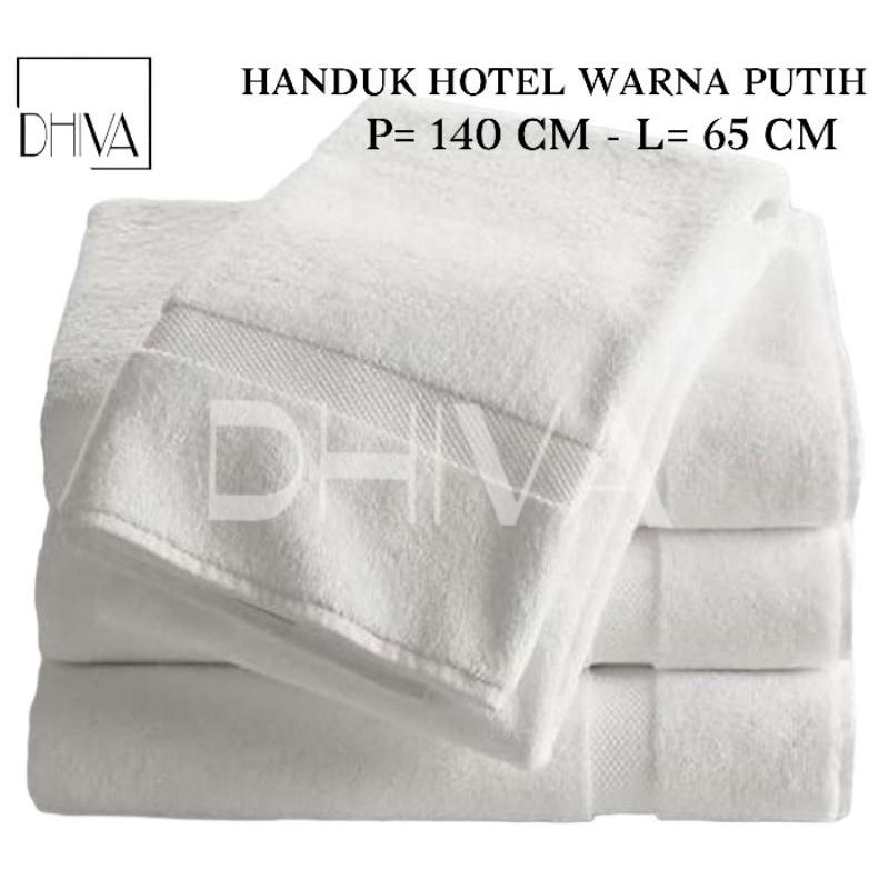 Jual Handuk Hotel Dewasa Warna Putih Katun Premium | Shopee Indonesia