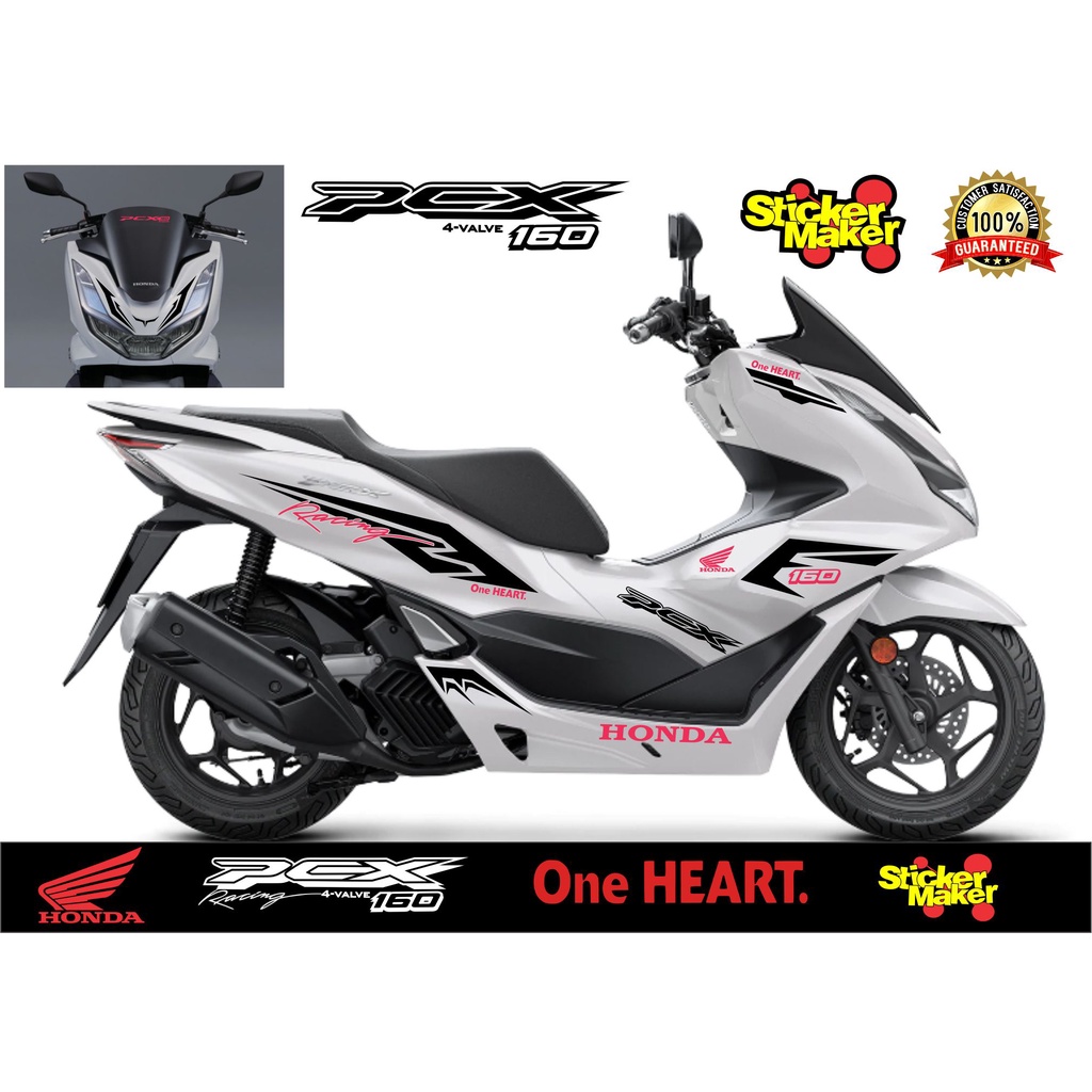 Jual COD stiker cutting variasi body honda pcx 160 sticker lis striping ...