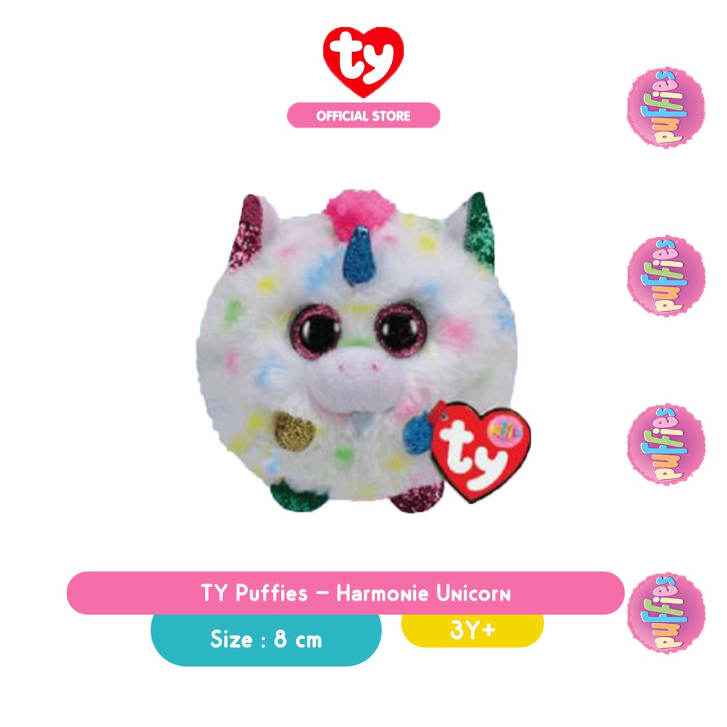 Jual TY Puffies Harmonie Unicorn - Boneka Unicorn | Shopee Indonesia