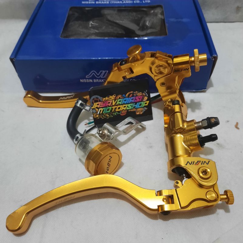 Jual Handle Master Rem Nssn Full Gold 1Set Kiri Kanan + 1 Tabung Gold ...