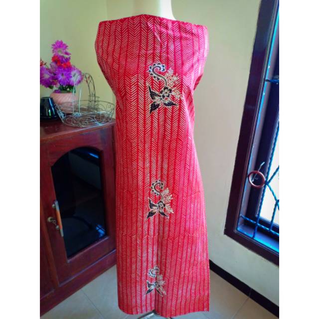 Jual Batik Khas Banyuwangi Motif BLARAK Sempal Merah | Shopee Indonesia