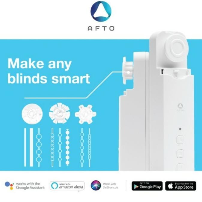 Jual AFTO Smart Motorized Roller Blind Motor WIFI + Battery Tirai ...
