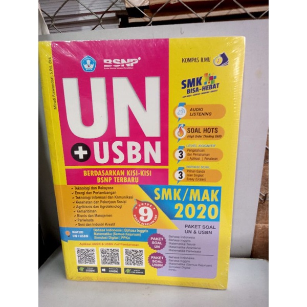 Jual UN+USBN berdasarkan kisi kisi BSNP terbaru SMK/MAK 2020 Kompas Ilmu. | Shopee Indonesia