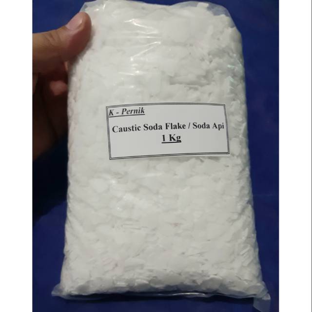 Jual Caustic Soda Flake / NaOH 1 kg / Soda api | Shopee Indonesia