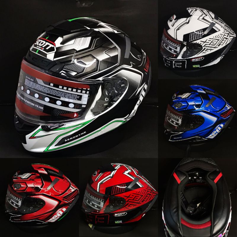 Jual Helm fullface Scott rx7 not Helm shoei full face Helm sni | Shopee ...