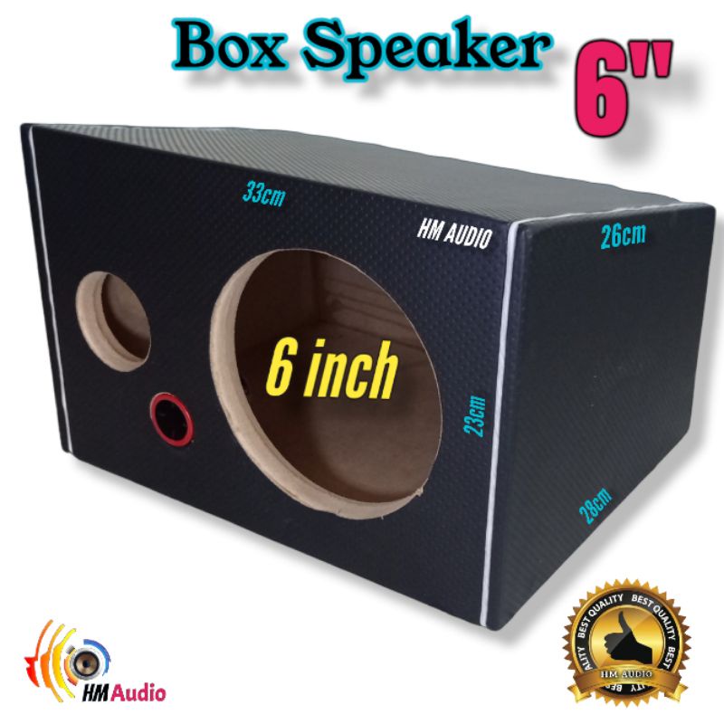 Jual Box Speaker 6 inch Box oval bahan mdf tebal bungkus kain jok ...