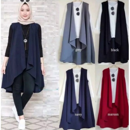 Jual Rompi Panjang Wanita / Rompi Muslim Wanita / Rompi Batik Wanita ...