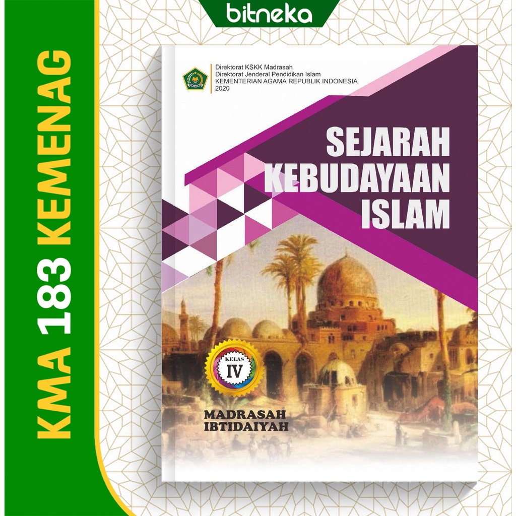 Jual Buku Siswa Sejarah Kebudayaan Islam SKI Kelas 4 MI KEMENAG KMA 183 | Shopee Indonesia