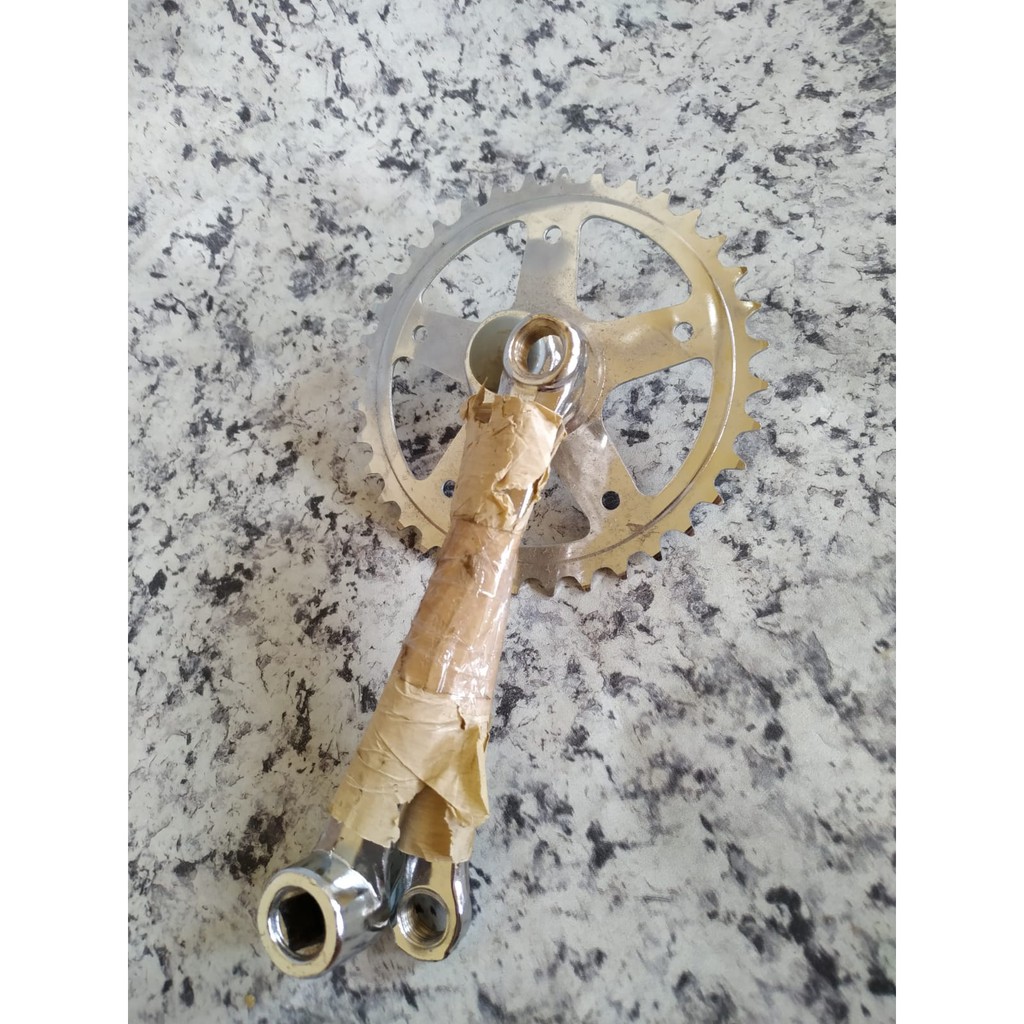 Jual Crank Sepeda Polygon Siera 36T Hitam Putih | Shopee Indonesia