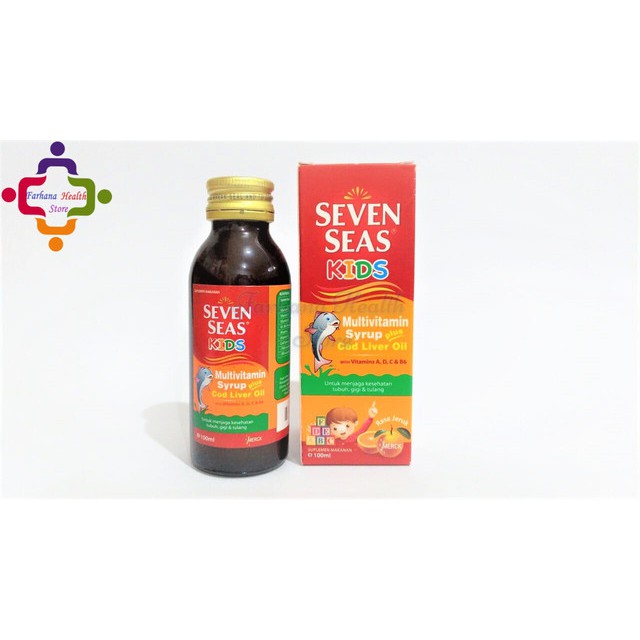 Jual Original Seven Seas Kids Syrup 100 ml / Multivitamin Plus Cod ...