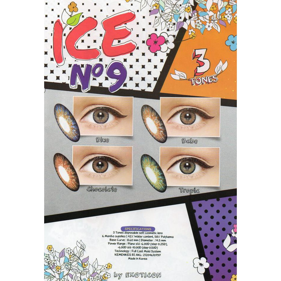 Jual M3 Softlens Ice N9 /Softlense / Soflens Hkmr | Shopee Indonesia