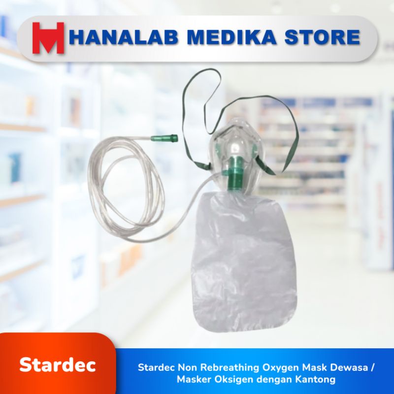 Jual Stardec Non Rebreathing Oxygen Mask Dewasa / Masker Oksigen dengan ...