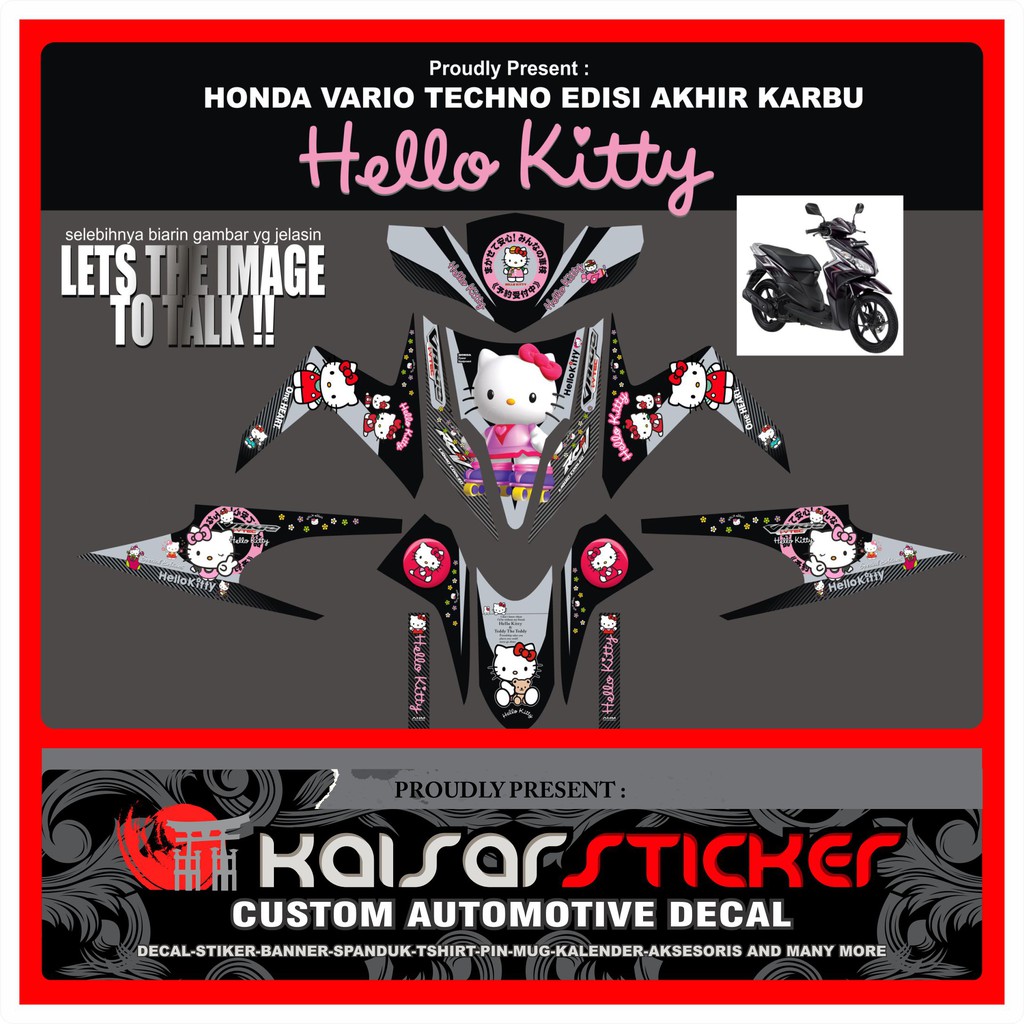Jual DECAL STICKER MOTOR STIKER STRIPING VARIO TECNO LAMA FULL BODY ...
