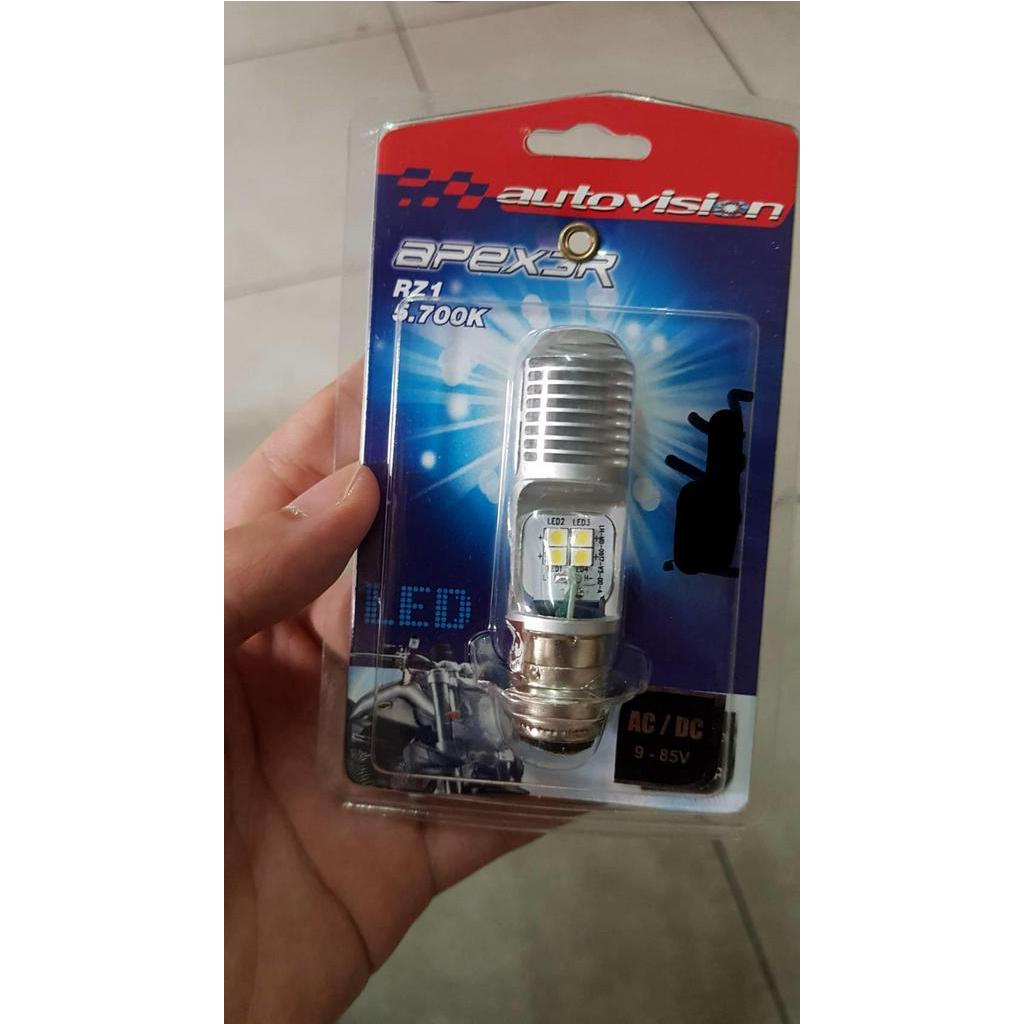 Jual Lampu LED Motor Autovision Honda Yamaha Beat Mio (Putih) Bohlam ...