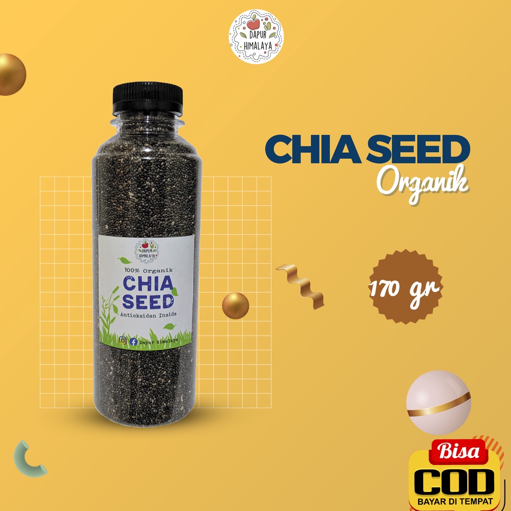 Jual CHIA SEEDS UNTUK DIET 170GR ORGANIK CIA SEED ORGANIC HITAM ASLI ...