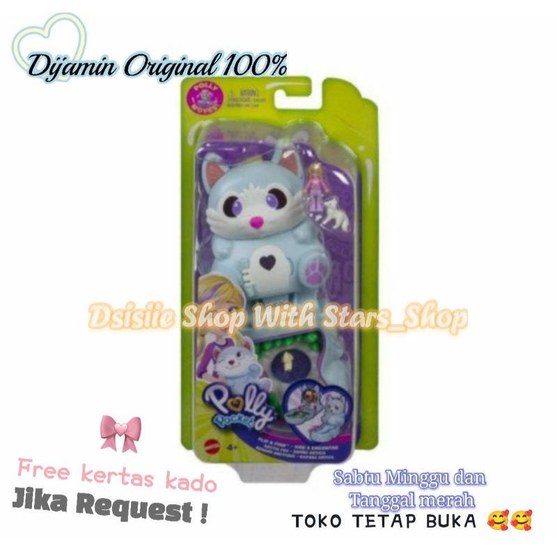 Jual Stars shop : Polly Pocket Flip and Find Compact Artic Fox Original ...