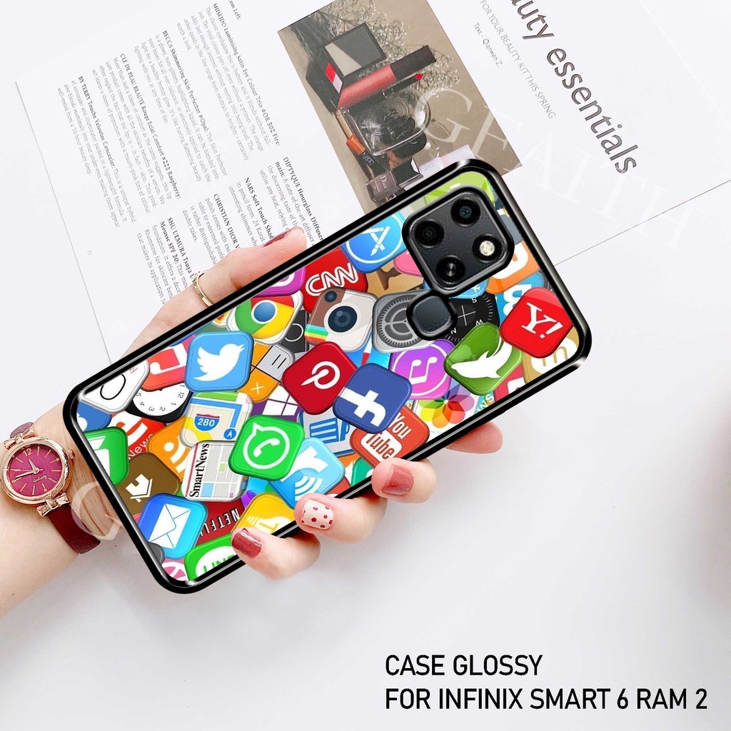 Jual Sukses Case Glossy INFINIX SMART 6 (Ram 2) - Hardcase 2D Glossy ...