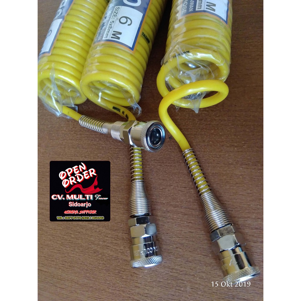 Jual Recoil Hose WIPRO - Selang Angin Spiral - Selang Kompressor | Shopee Indonesia