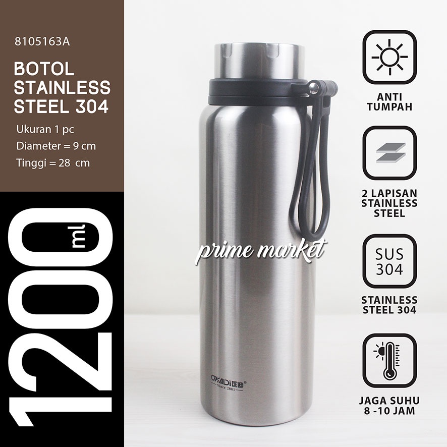 Jual Termos Air Stainless Steel SUS 304 / Botol Tumbler / Botol Air ...