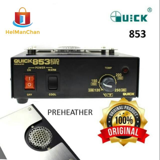 Jual QUICK 853 ESD Anti-Static Hot Air Preheating Station 460W ...