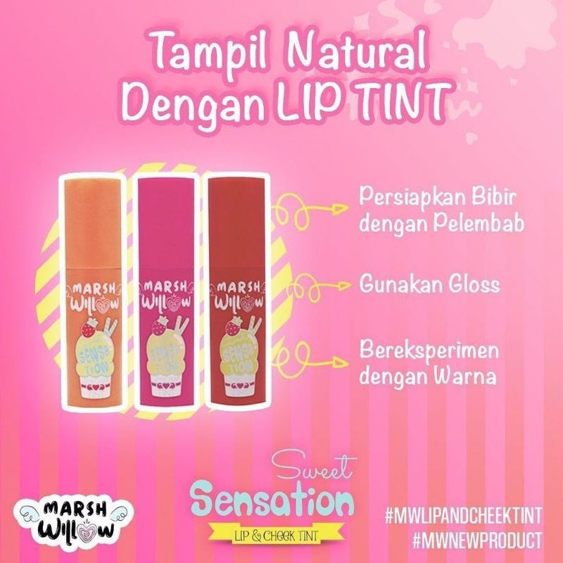 Jual Marshwillow Liptint Sweet Sensation Lip and Cheek Tint by Natasha ...