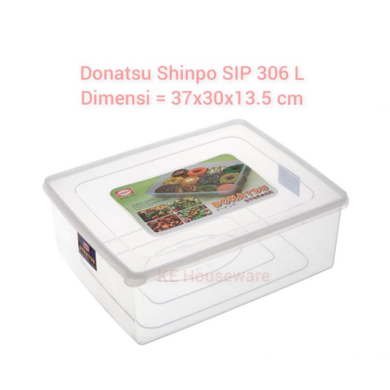 Jual Shinpo Donatsu 306 L Box Plastik Kotak Donat Box Pastry Kotak Kue ...