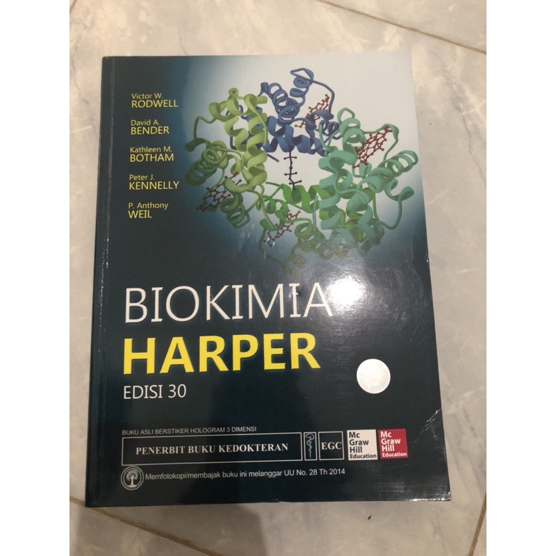 Jual BUKU BIOKIMIA HARPER edisi 30 ORIGINAL | Shopee Indonesia