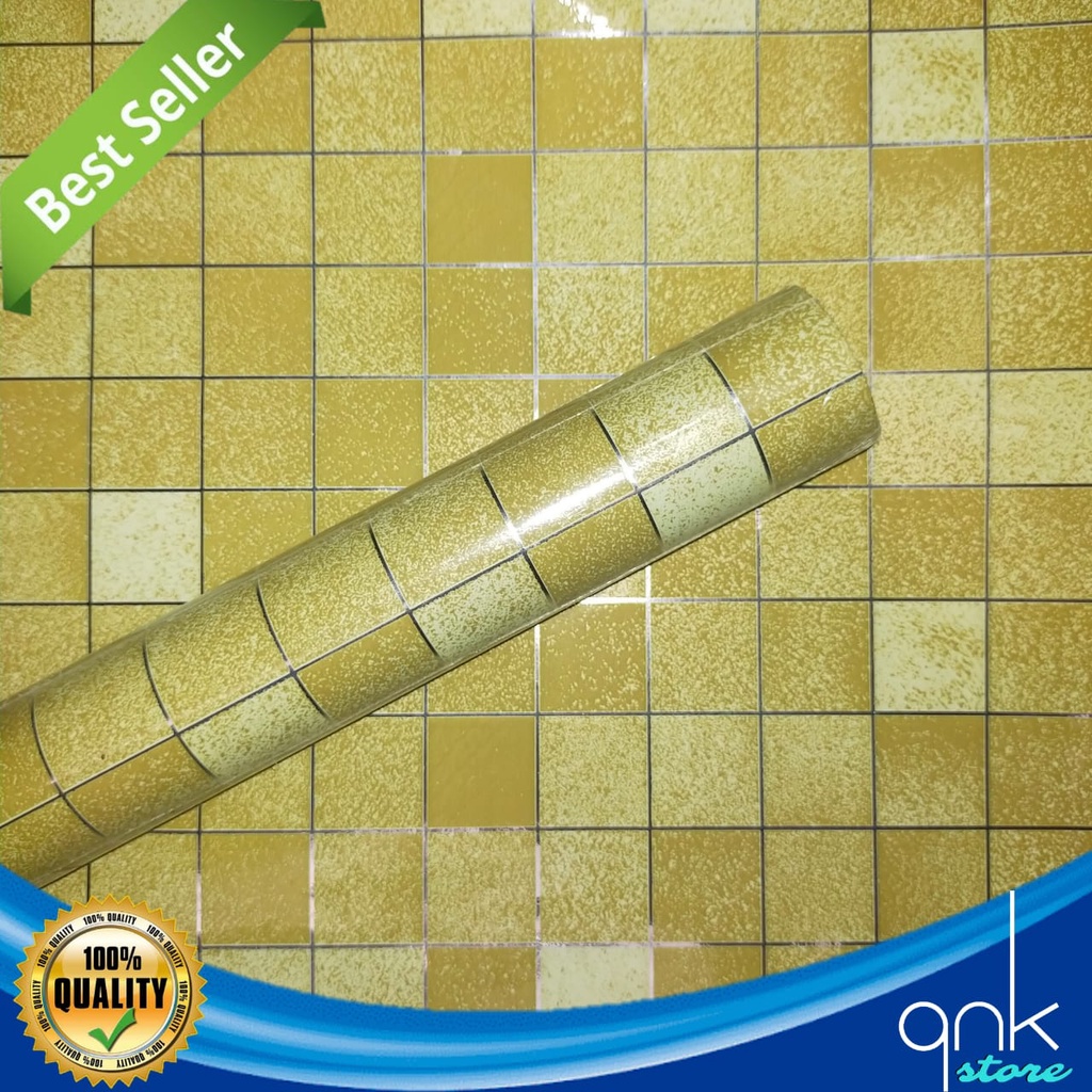 Jual Wallpaper Dinding Dapur Motif Keramik 45cm x 5m Keramik Glitter ...