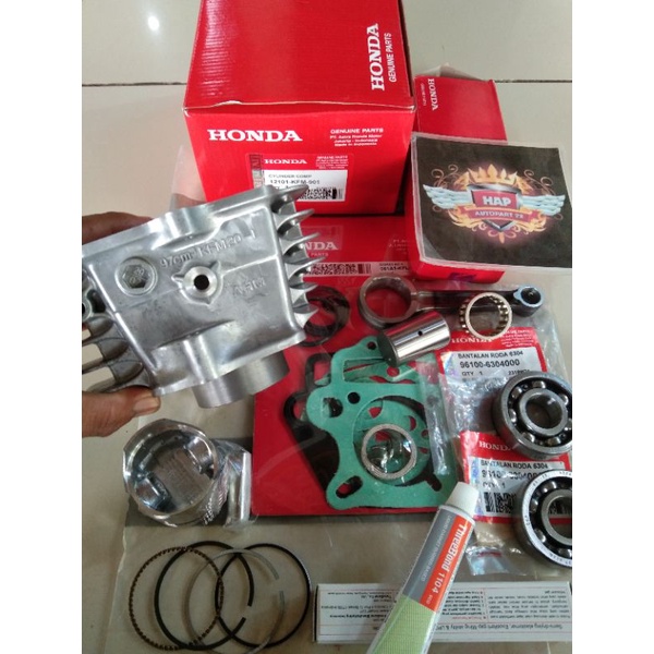 Jual paket blok seher kfm komplit honda supra fit new,legenda,supra fit,revo 110cc | Shopee ...