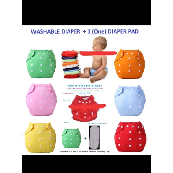 Jual popok kain bisa dicuci ( washable diaper) | Shopee Indonesia