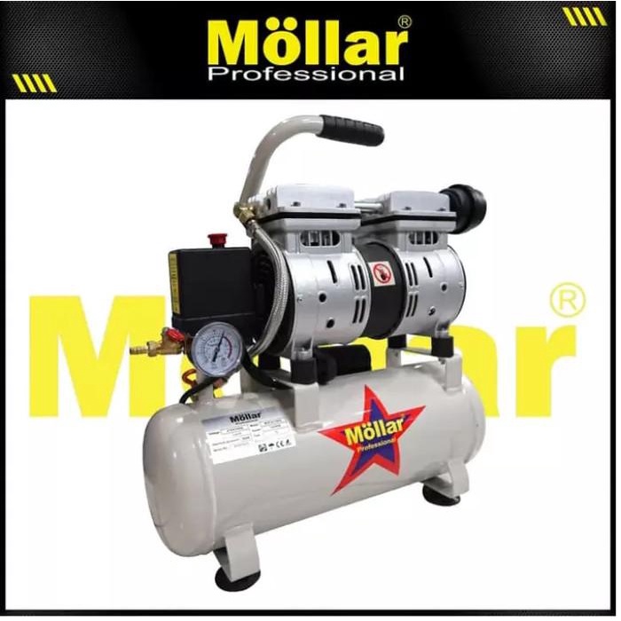 Jual Tools Mollar Ac-1008S Kompresor Silent - Oilless 3/4 Hp - 8 Liter ...