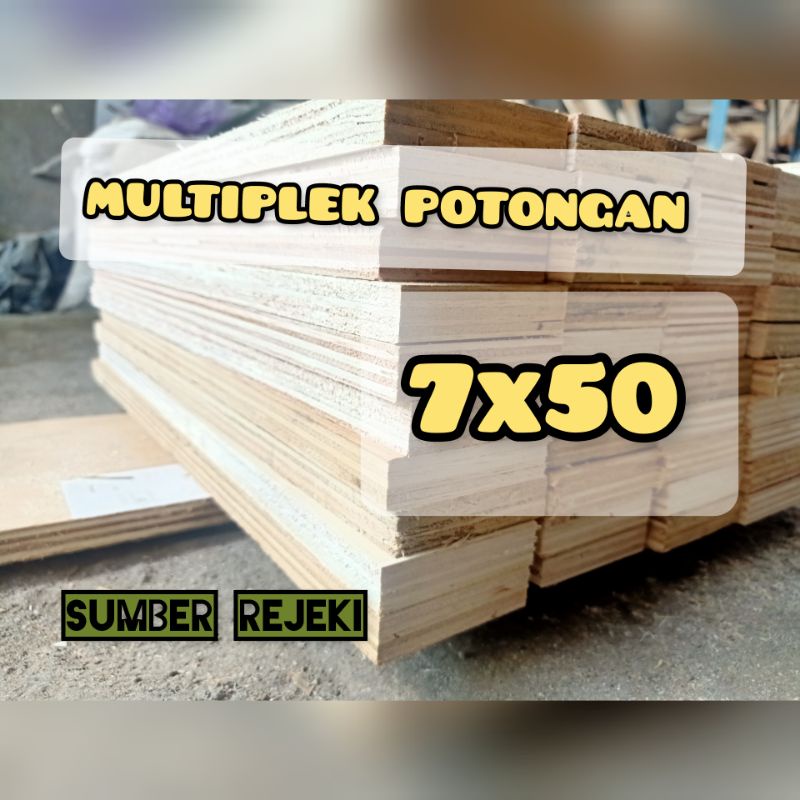 Jual multiplek potongan tebal 18mm ukuran 7x50 | Shopee Indonesia