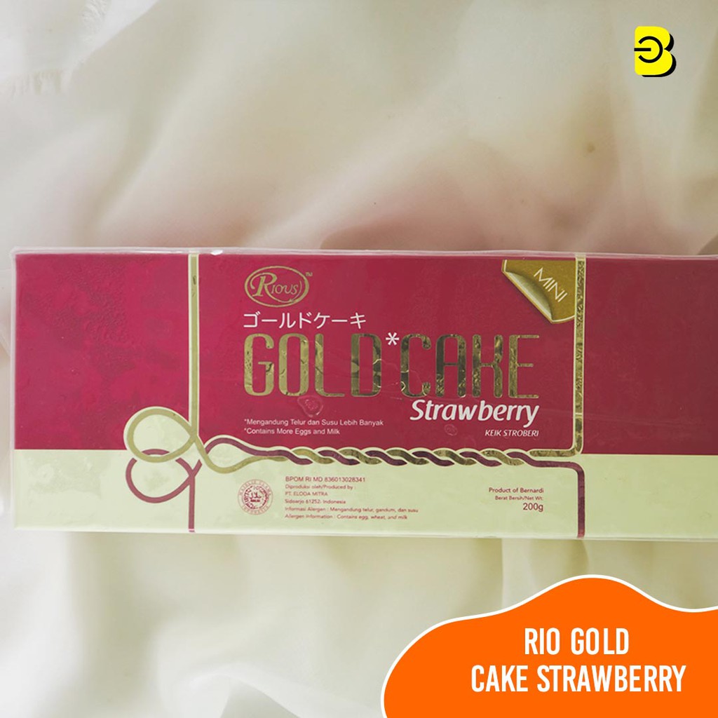 Jual RIO GOLD CAKE STRAWBERRY MINI JAKARTA | RIOUS GOLD CAKE STRAWBERRY ...