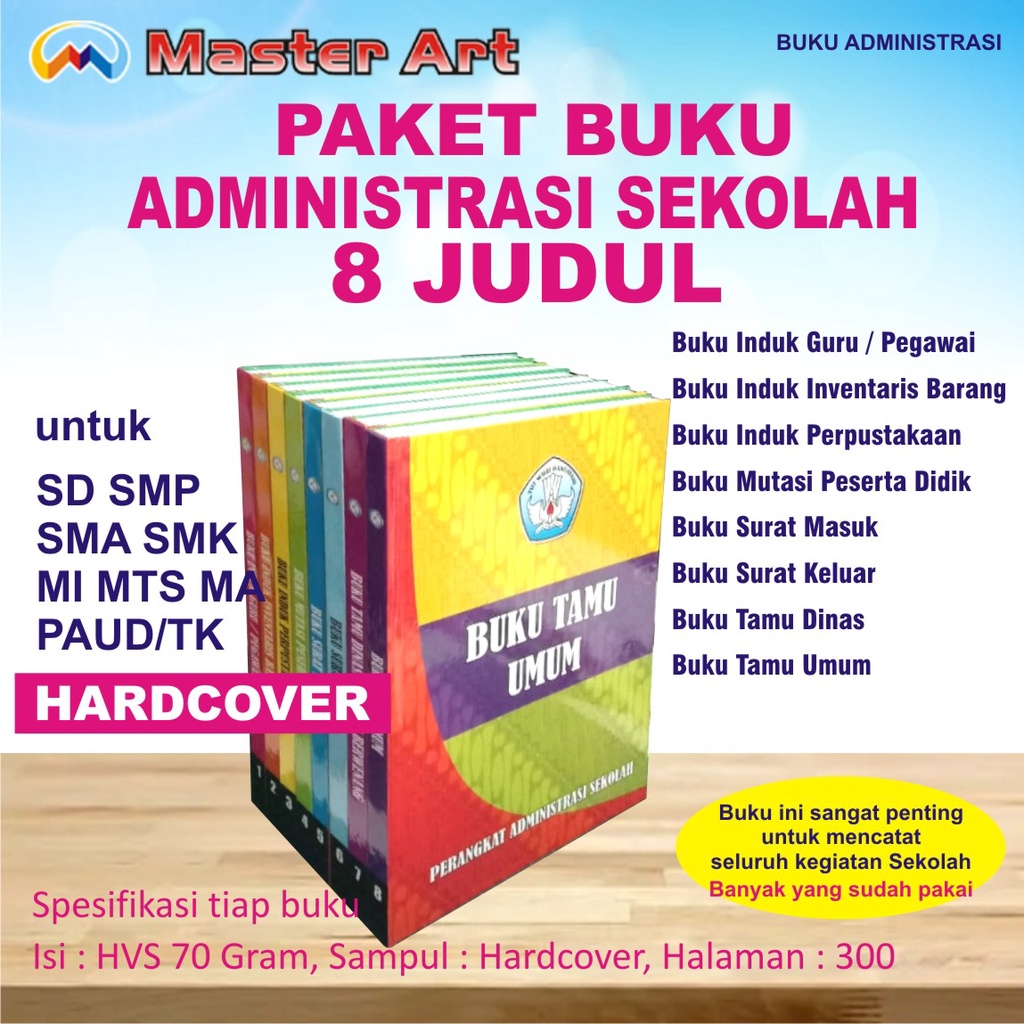Jual PAKET BUKU ADMINISTRASI SEKOLAH 8 JUDUL untuk SD SMP SMA SMK MI MTS MA PAUD/TK | Shopee ...