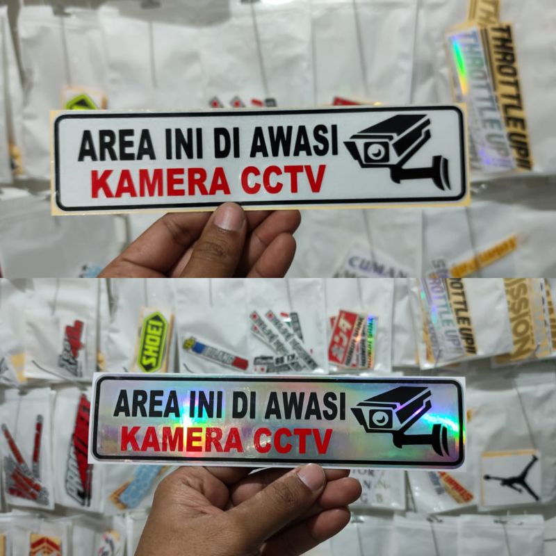 Jual Sticker rumah di awasi cctv cutting | Shopee Indonesia