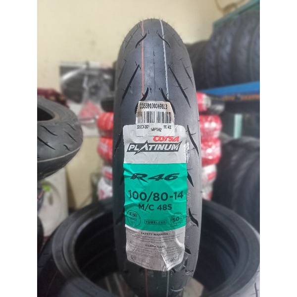 Jual Ban Corsa Platinum R46 Tubeless 100/80-14 Race Tire | Shopee Indonesia