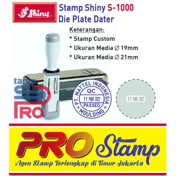 Jual Stempel Shiny Die Plate Dater S-1000 / Tanggal Manual | Shopee ...