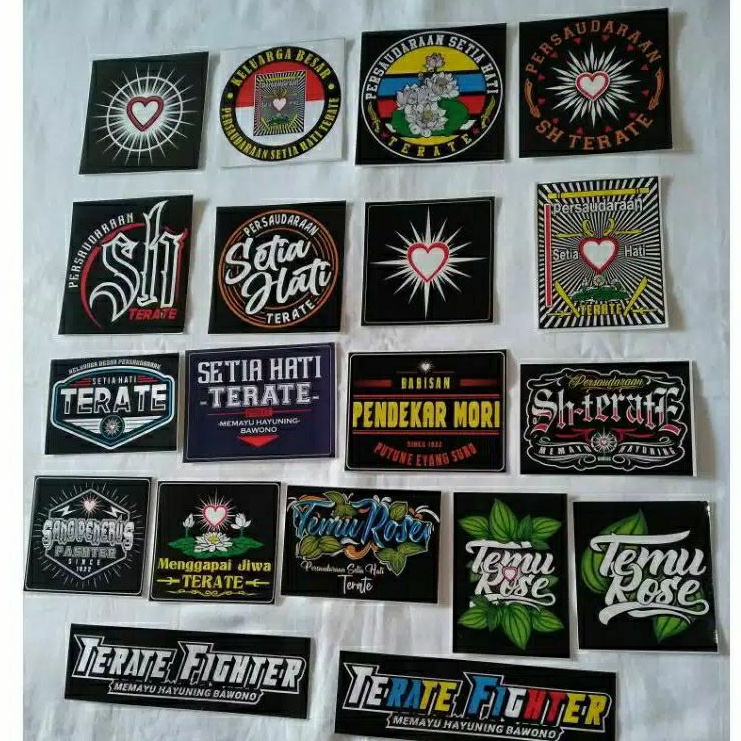 Jual Stiker PSHT isi 20 Pcs TERATE STIKER VINYL | Shopee Indonesia