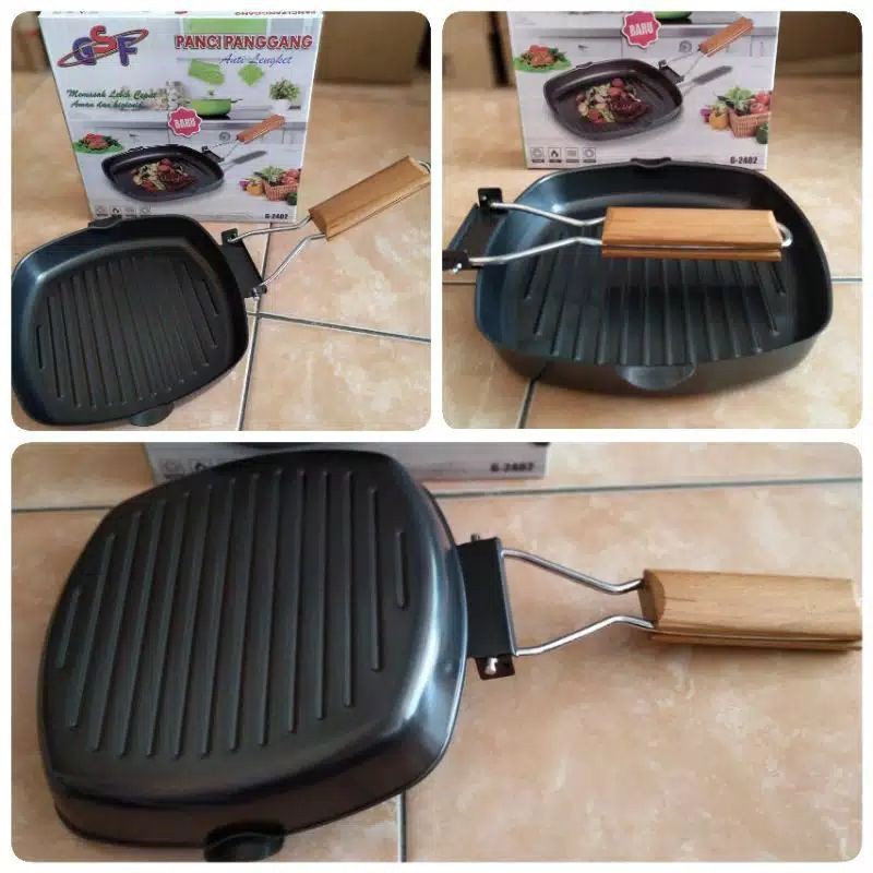 Jual Square Grill Pan Lipat TD / GSF | Panggangan Daging Serbaguna ...