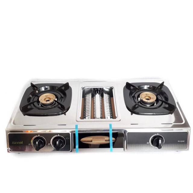 Jual Rinnai Kompor Gas 3 Tungku RI 524 E - Bubble Wrap | Shopee Indonesia