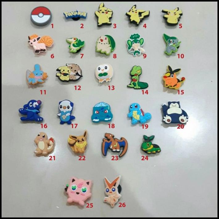 Jual 4 Pcs Jibbitz (Pin / Hiasan Crocs) Pokemon | Shopee Indonesia