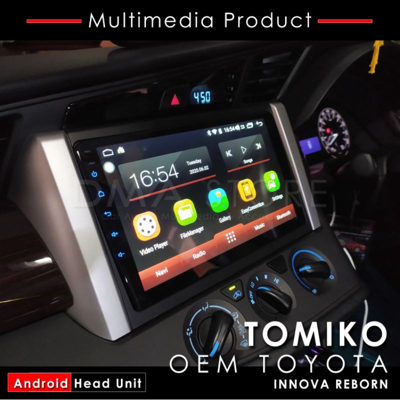 Jual HEAD UNIT ANDROID TOMIKO OEM TOYOTA INNOVA REBORN | Shopee Indonesia