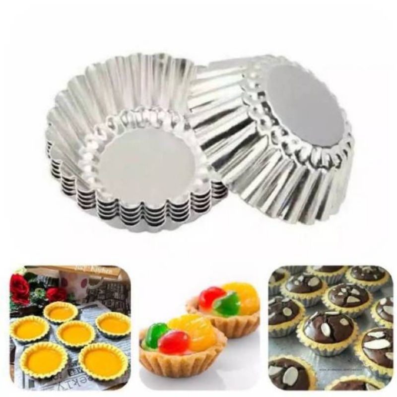 Jual 20 pcs Cetakan kue pie mini berbagai ukuran (cetakan sus mini ...