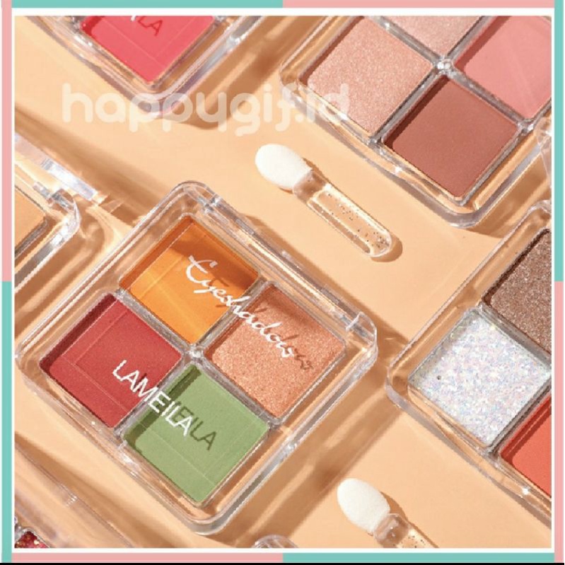 Jual Lameila 4 color avocado eyeshadow disk matte makaron shimmer fruit ...