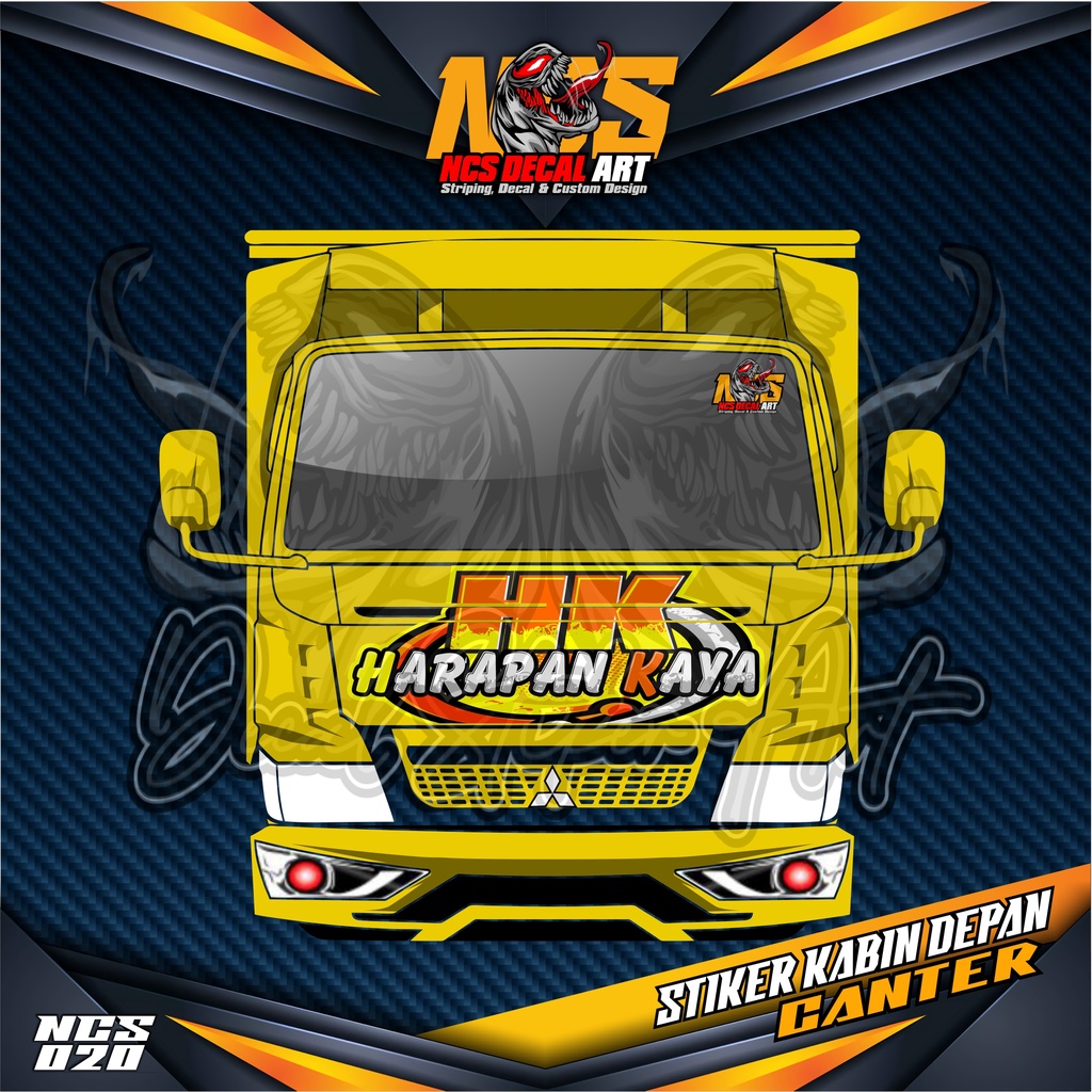 Jual Stiker Kabin Depan Truk Umplung,ragasa,canter Sticker Depan All ...