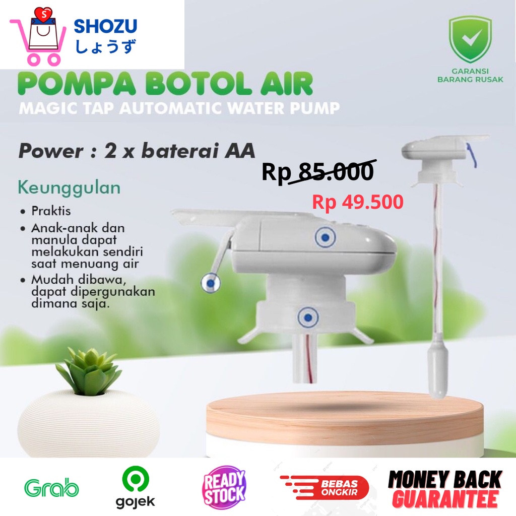 Jual Magic Tap Automatic Water Pump Pompa Botol Air Otomatis | Shopee ...
