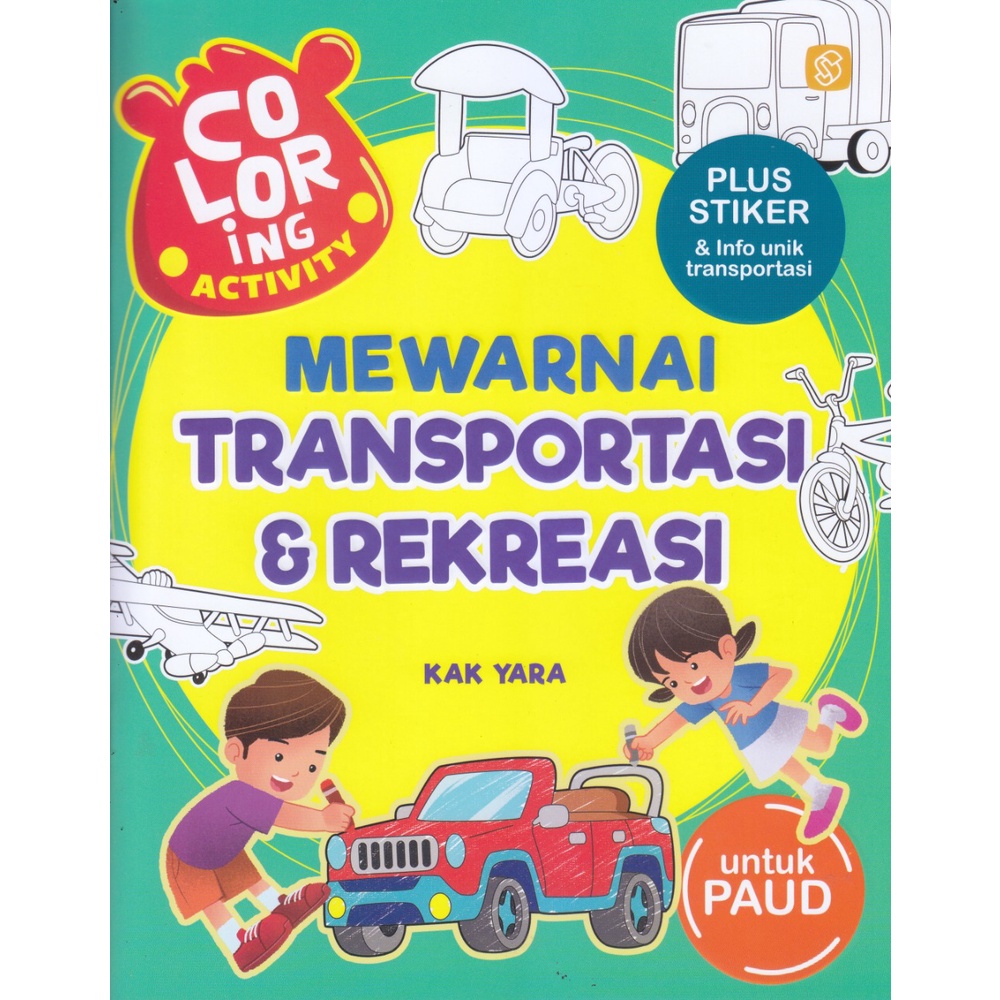 Jual Coloring Activity Mewarnai Transportasi & Rekreasi - Kak Yara ...