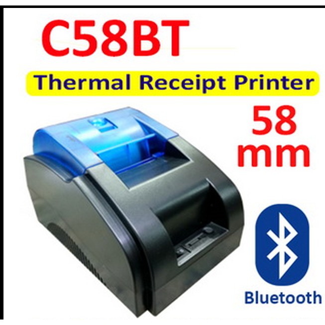 Jual mini Printer thermal Bluetooth C58BT Printer Kasir BT pemanas ...