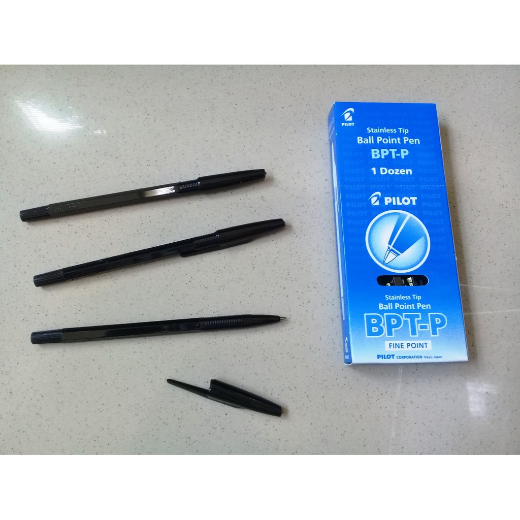 Jual Pulpen Stainless Tip Ball Point Pen Hitam BPT - Pilot | Shopee ...