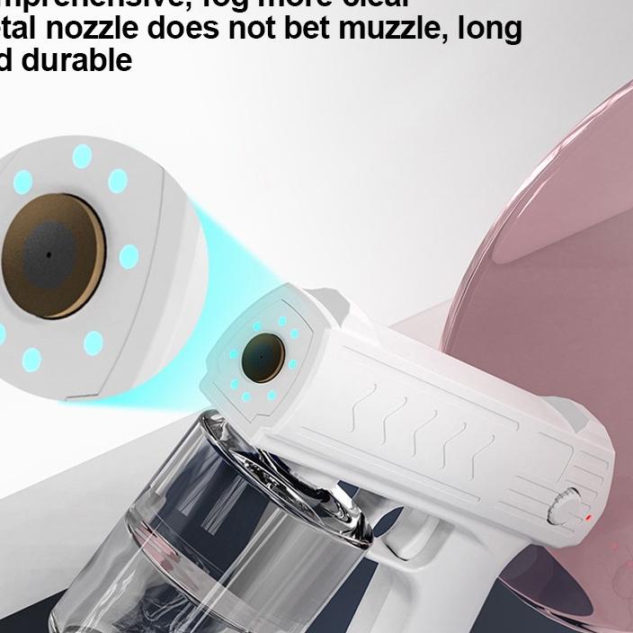 Jual Baru Portable Nano Spray Disinfectant Gun Blue Light Fogging ...